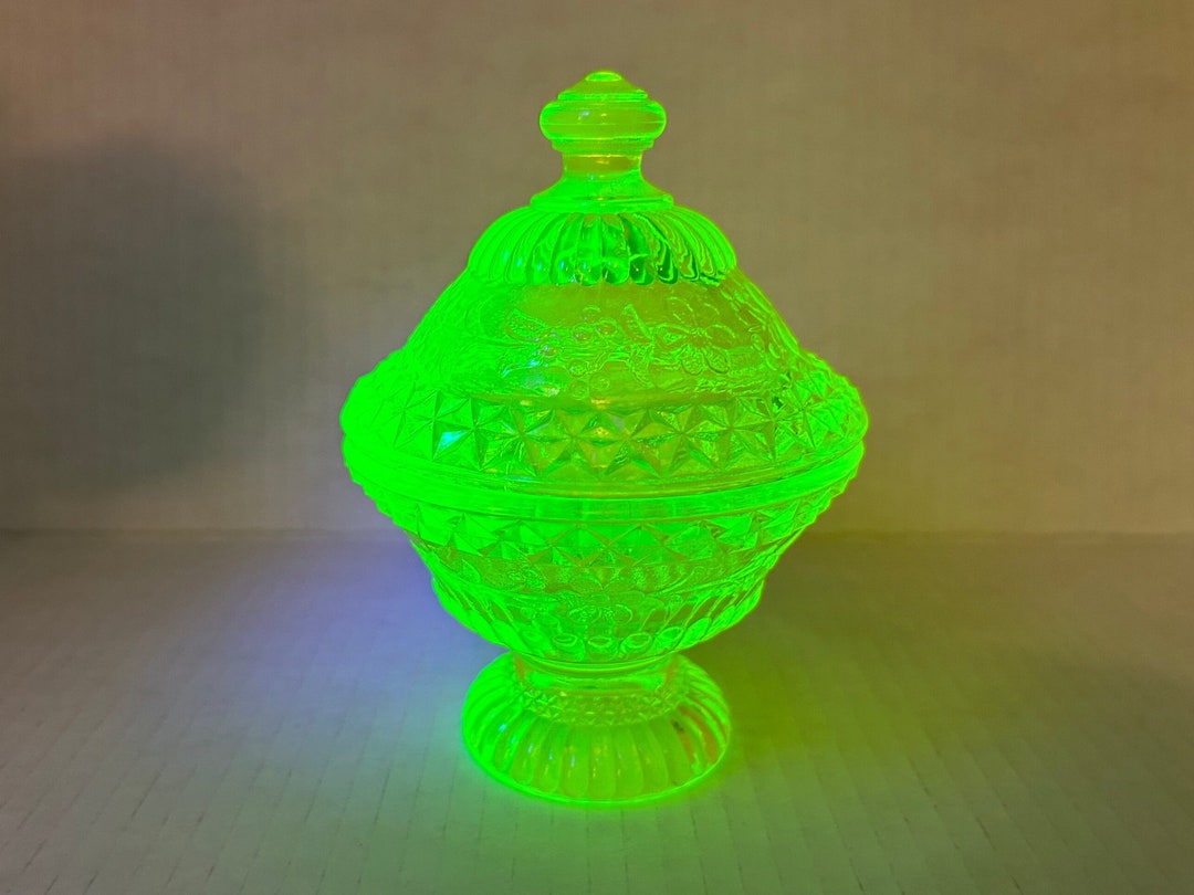Boyd Glass BIG Vaseline Candy Dish - Etsy