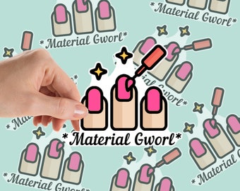 Material Girl Sticker | Etsy