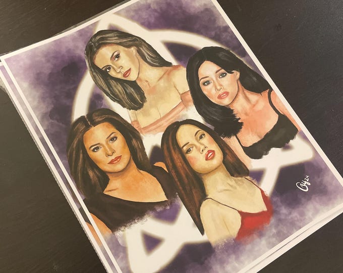 Charmed Digital Drawing | Halliwell Sisters Art | the Power of 4 Art ...