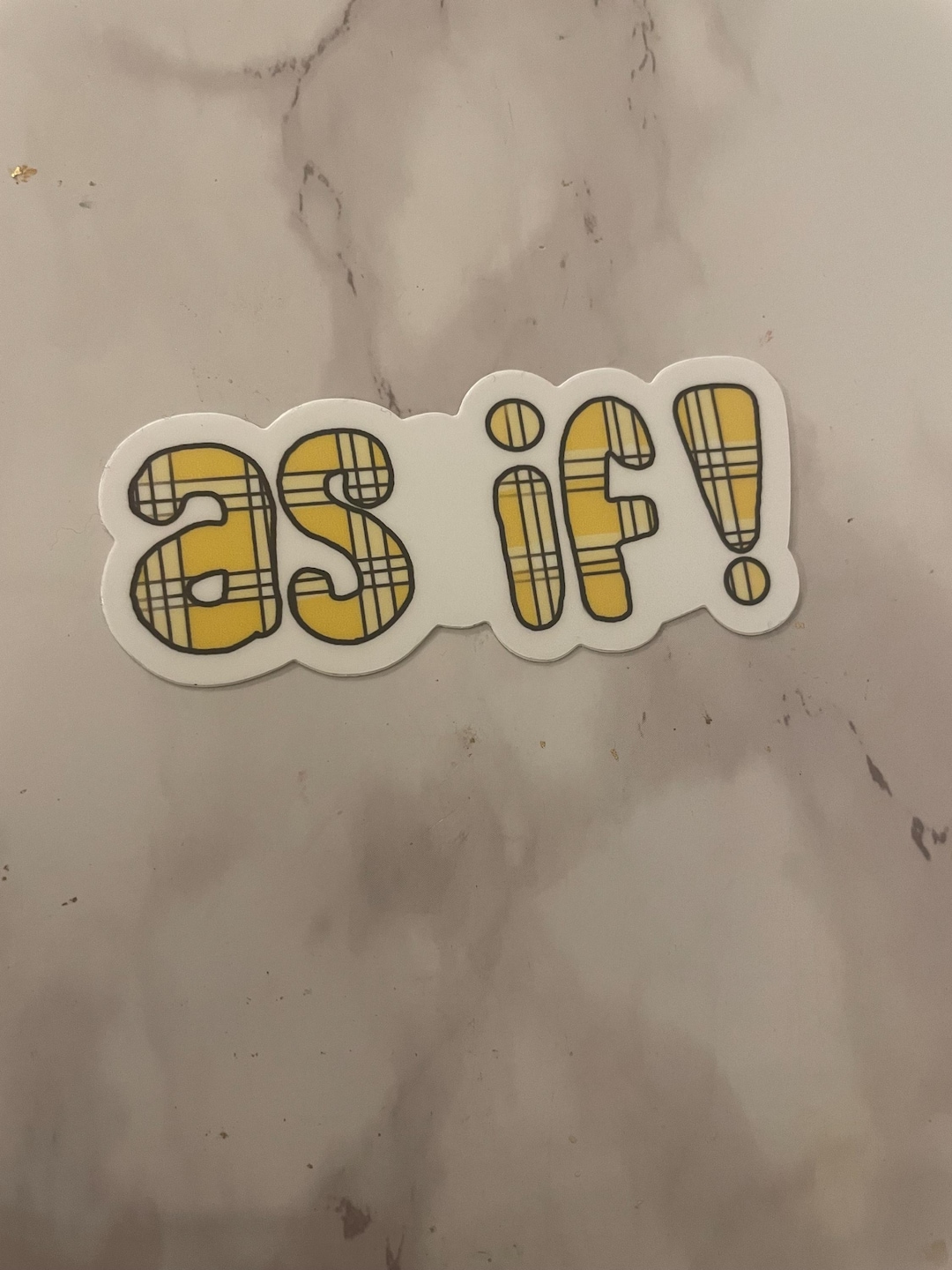 Clueless Sticker | Retro Sticker | as If Sticker | Clueless as If ...