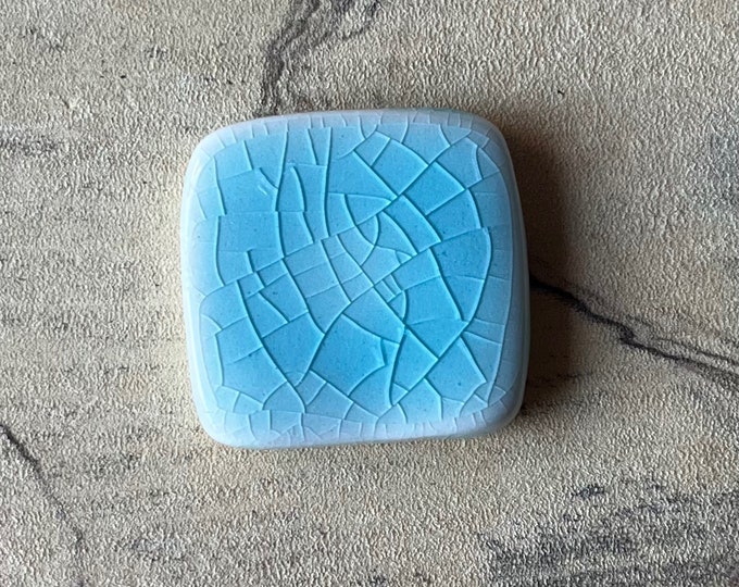 10 Bright Blue Square Tiles - Etsy