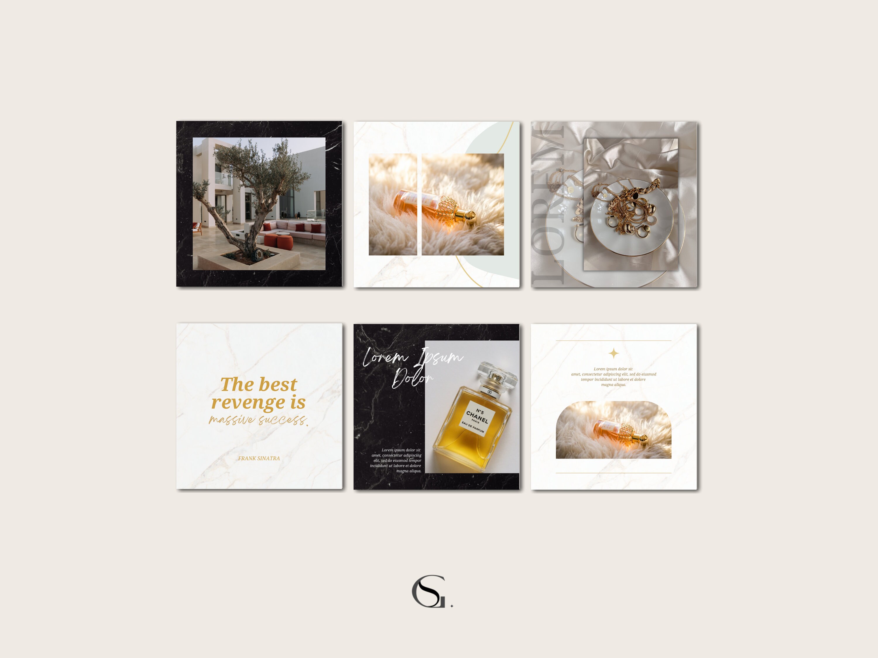 60 Luxury Rich Aesthetic Instagram Templates Branding Social - Etsy