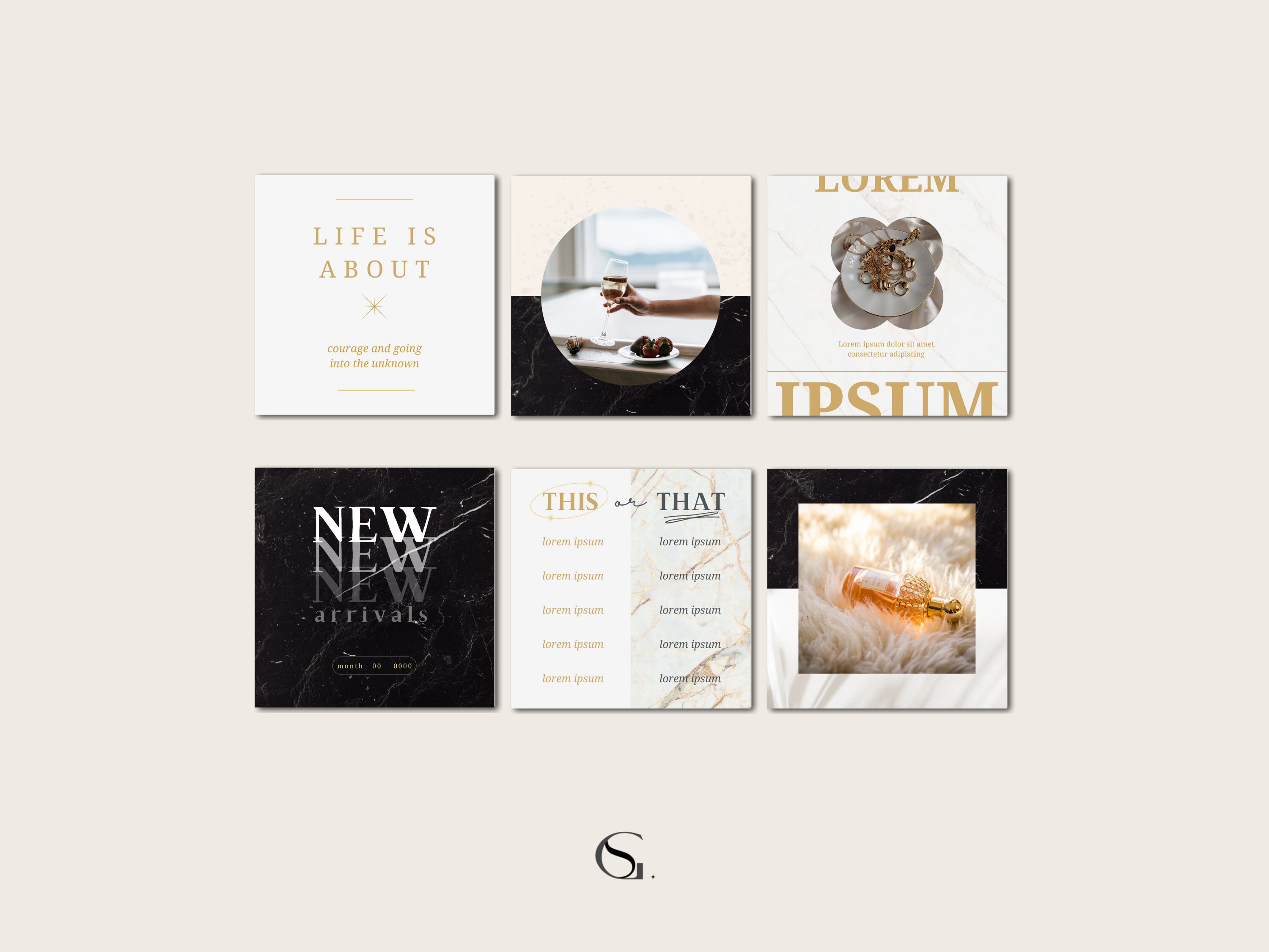60 Luxury Rich Aesthetic Instagram Templates Branding Social - Etsy