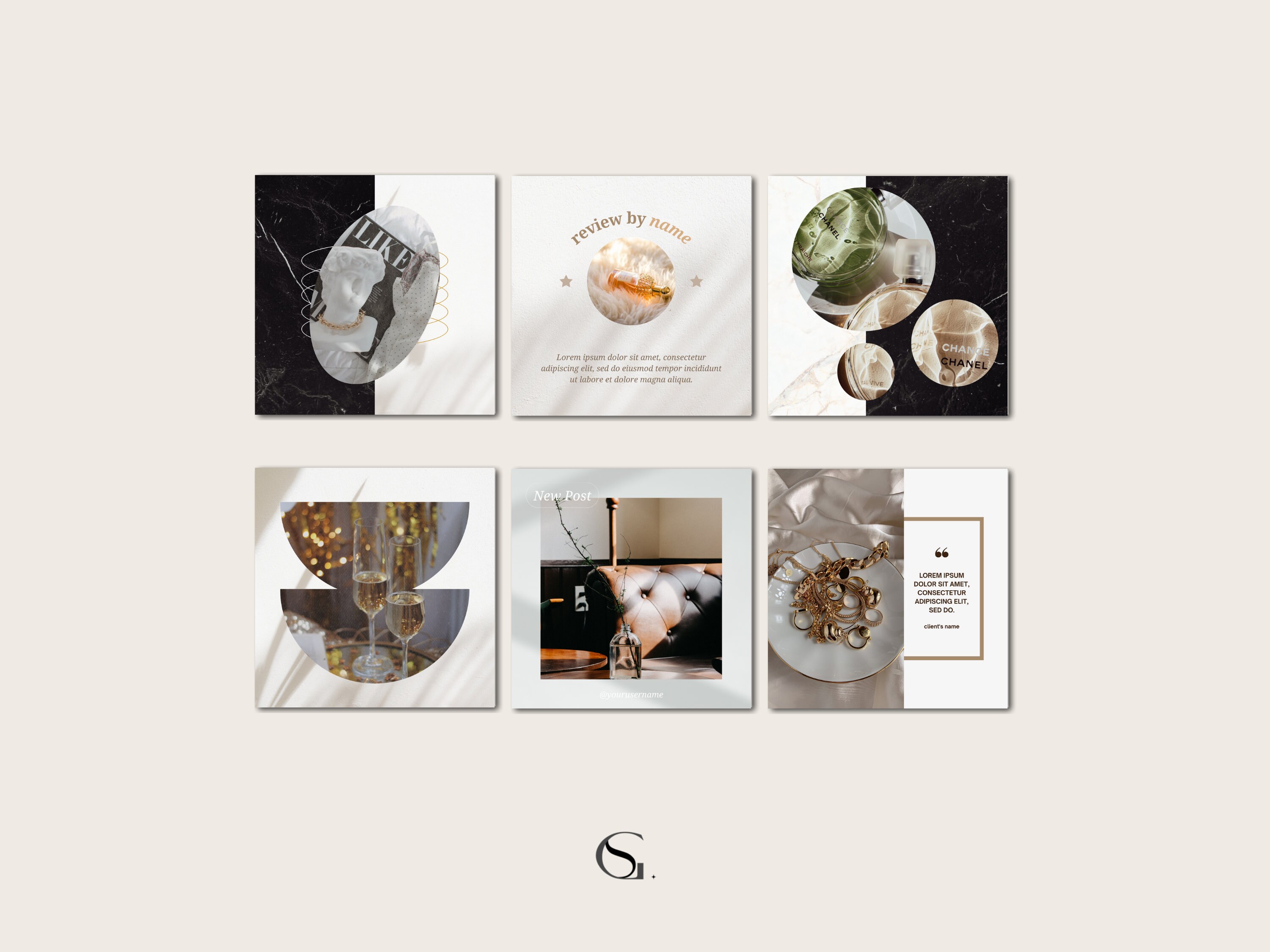 60 Luxury Rich Aesthetic Instagram Templates Branding Social - Etsy