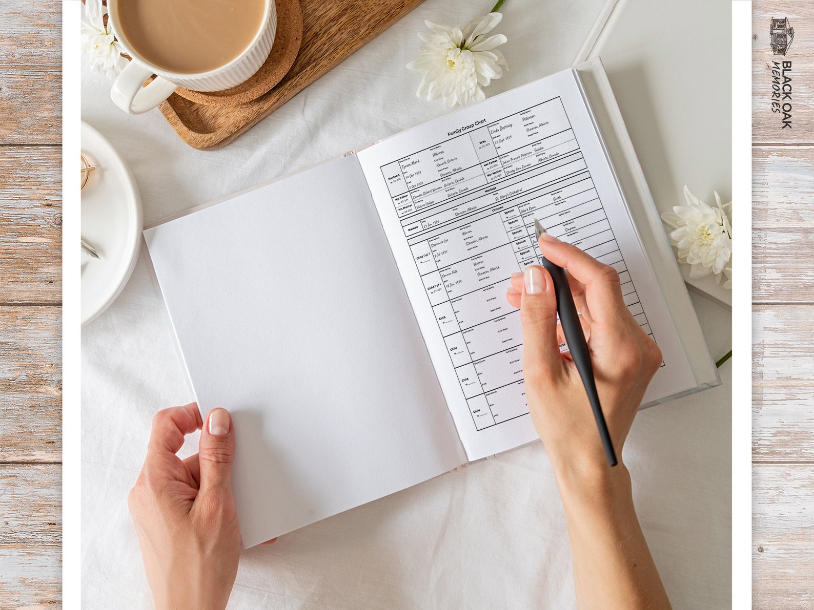 Family Group Chart - Digital, Printable, Fillable PDF and XLSX ...