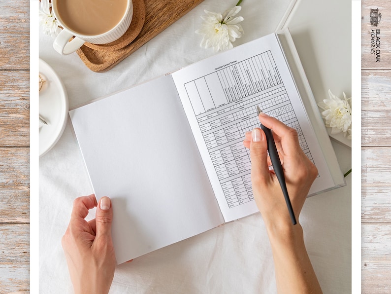 Family Tree Canada Census Tracker - Digital, Printable PDF and XLSX ...