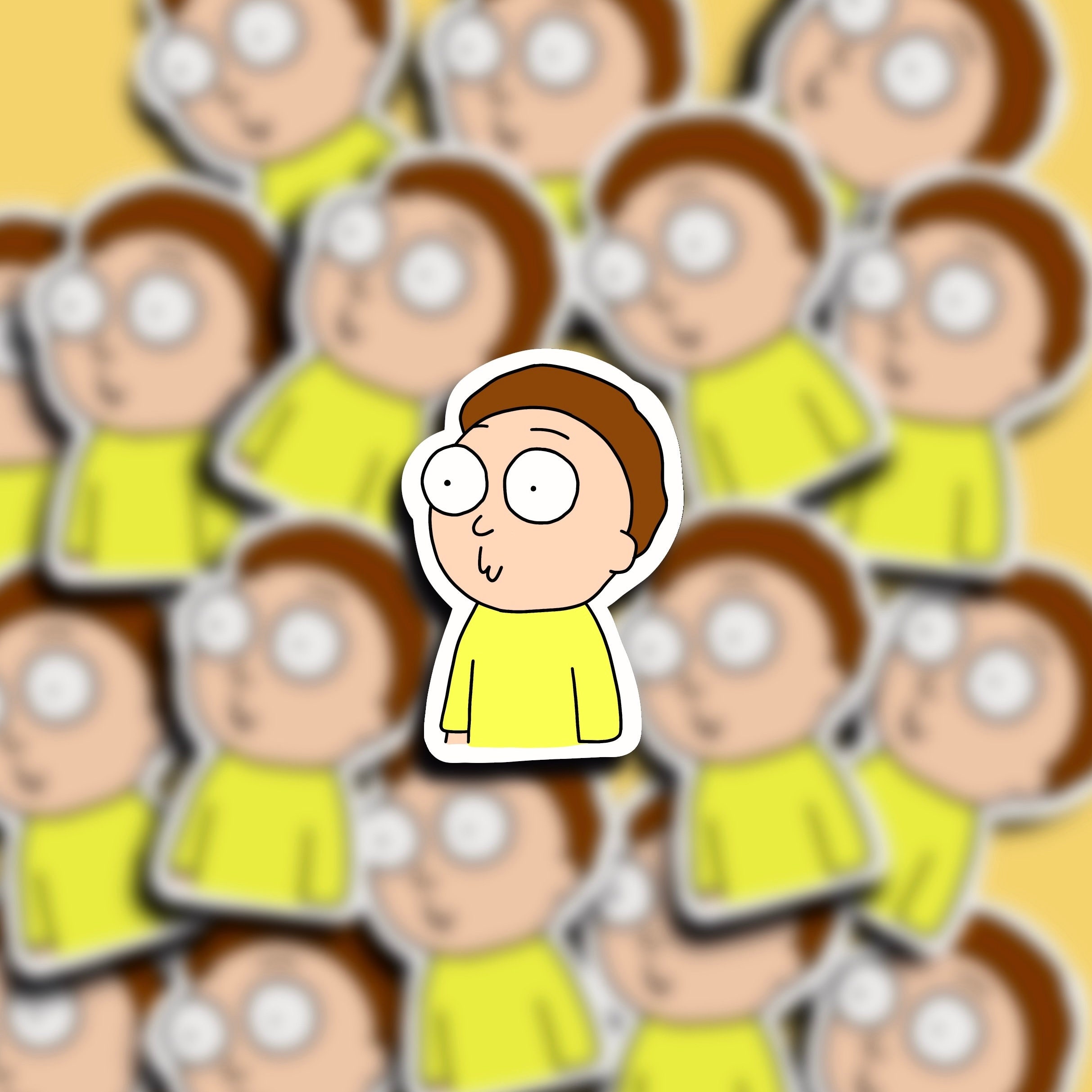 Awkward Morty Sticker Waterproof Sticker - Etsy