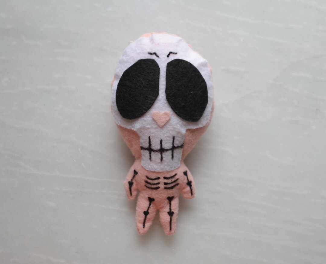 Skeleton Plushie, Cute Skeleton Plushie, Skeleton Plush Toy, Pink ...
