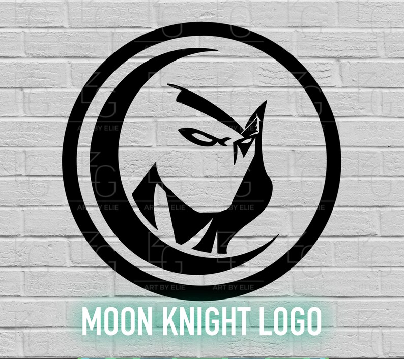 Moon Knight Logo, Marvel, Avengers | Svg, Png, Eps, Dxf | Cricut Cut ...