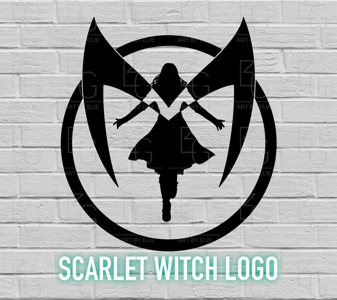Scarlet Witch Logo, Marvel, Avengers | Svg, Png, Eps, Dxf | Cricut Cut ...