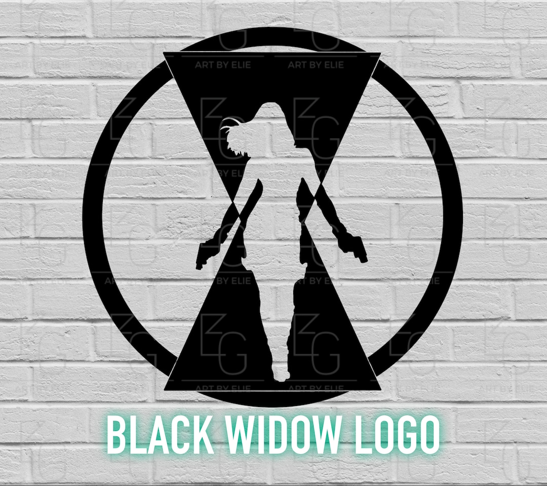 Black Widow Logo, Marvel, Avengers | Svg, Png, Eps, Dxf | Cricut Cut ...