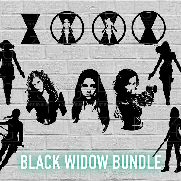 Widow Black Svg - Etsy