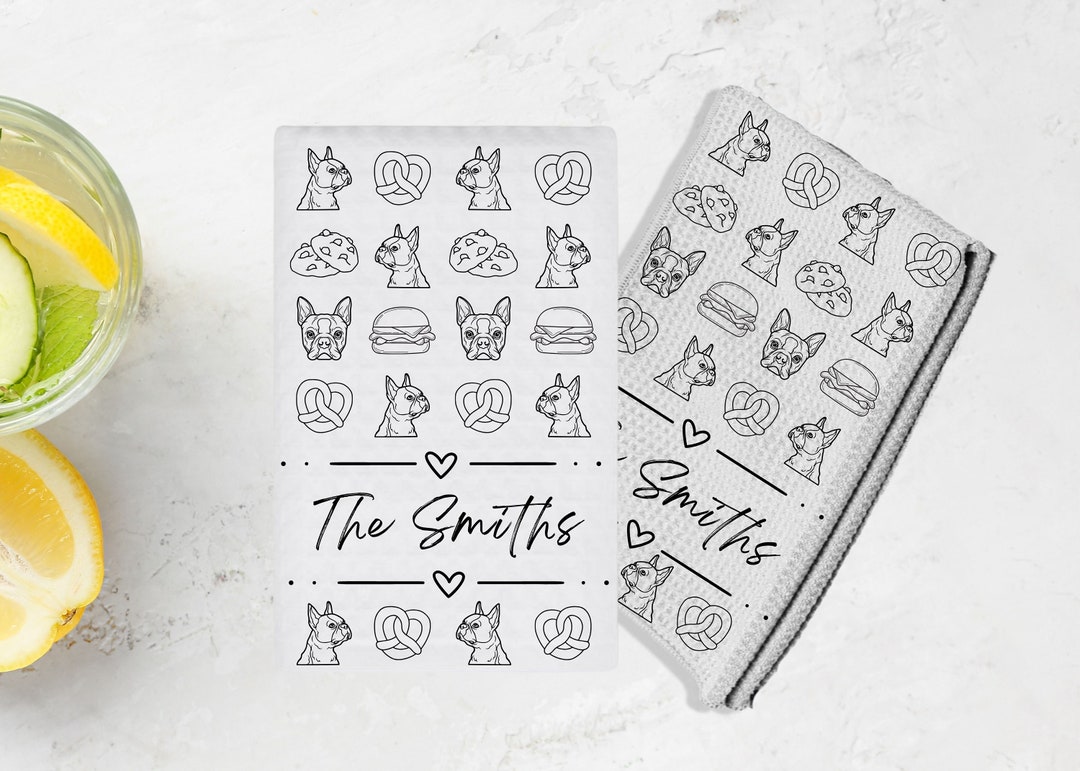 Your Dog Breeds Custom Handtowel Custom Hand Towels With Dog Drawings ...