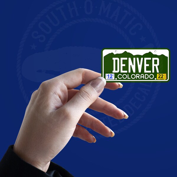 Colorado License Plate Sticker - Etsy