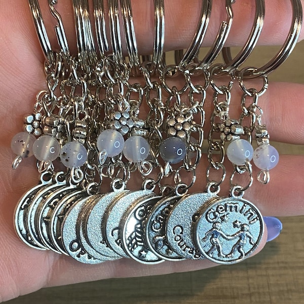 Zodiac Keychain - Etsy