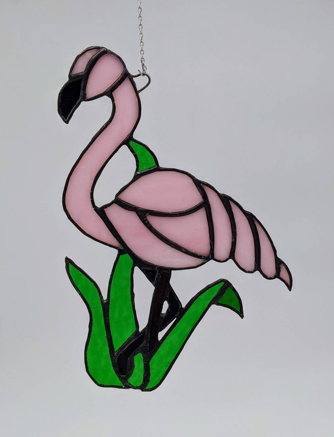 Flamingo Stained Glass Suncatcher Etsy