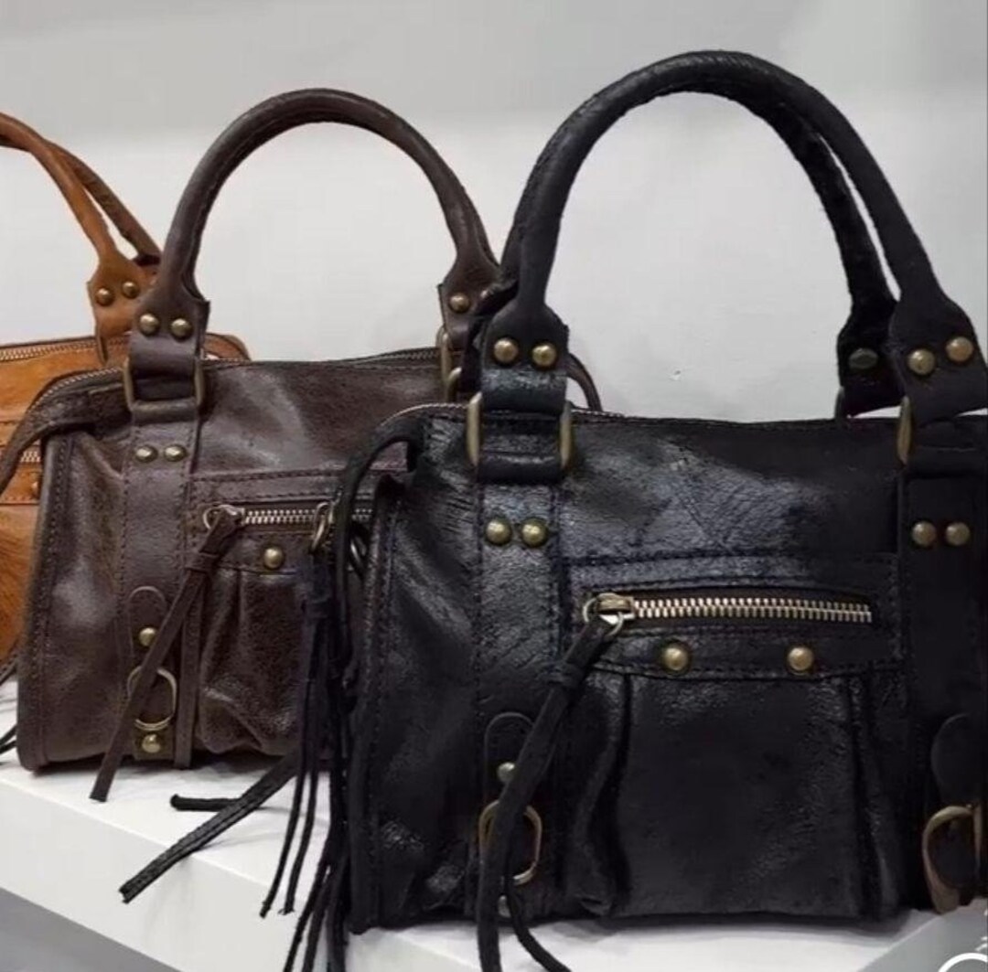 Sac cabas couleur NOIR. 2 tailles. Peau très douce. VÉRITABLE CUIR ...