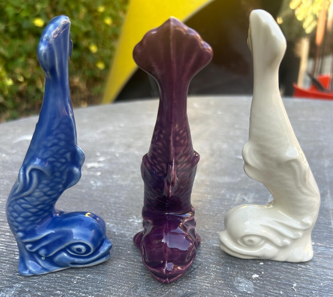 Ceramic Jamar Mallory Dolphin Incense Burner. - Etsy