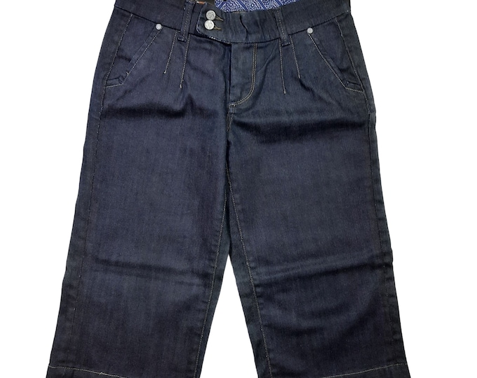 Wide Leg Long Denim Shorts / Garment Stage / 38 / 90's Fashion ...