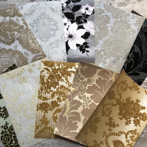 Old Wallpaper Embossed - Etsy UK