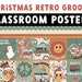 Christmas Retro Groovy Classroom Posters Christmas Posters - Etsy