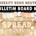 Diversity Boho Neutral Bulletin Board Kit | Boho Neutral Classroom ...