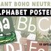 Plant Boho Neutral Alphabet Posters Plant Classroom Decor - Etsy