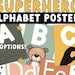 Superhero Alphabet Posters | Superhero Classroom Decor - Etsy