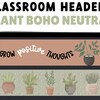 School Doodles Google Classroom Headers Pastel Classroom Decor School ...