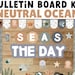 Neutral Ocean Classroom Bulletin Board Kit | EDITABLE | Modern Ocean ...