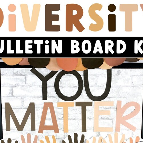 Diversity Bulletin Board Kit Unity Classroom Posters Easy - Etsy
