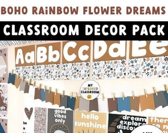BOHO Classroom Decor Bundle - Etsy