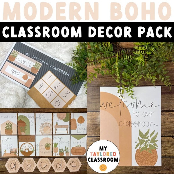 Boho Classroom Decor - Etsy