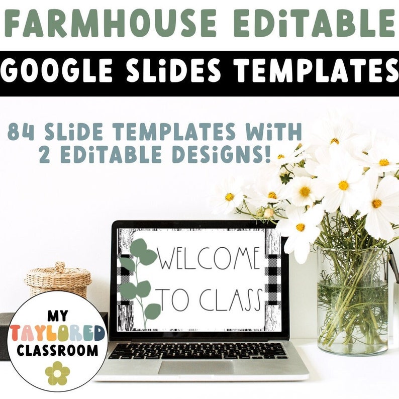 Modern Farmhouse Google Slides Templates | EDITABLE | Farmhouse ...