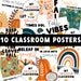 Fall Boho Retro Classroom Decor Bundle - Etsy