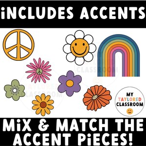 Groovy Kindness Bulletin Board Kit | Kindness Door Decor | Kindness ...