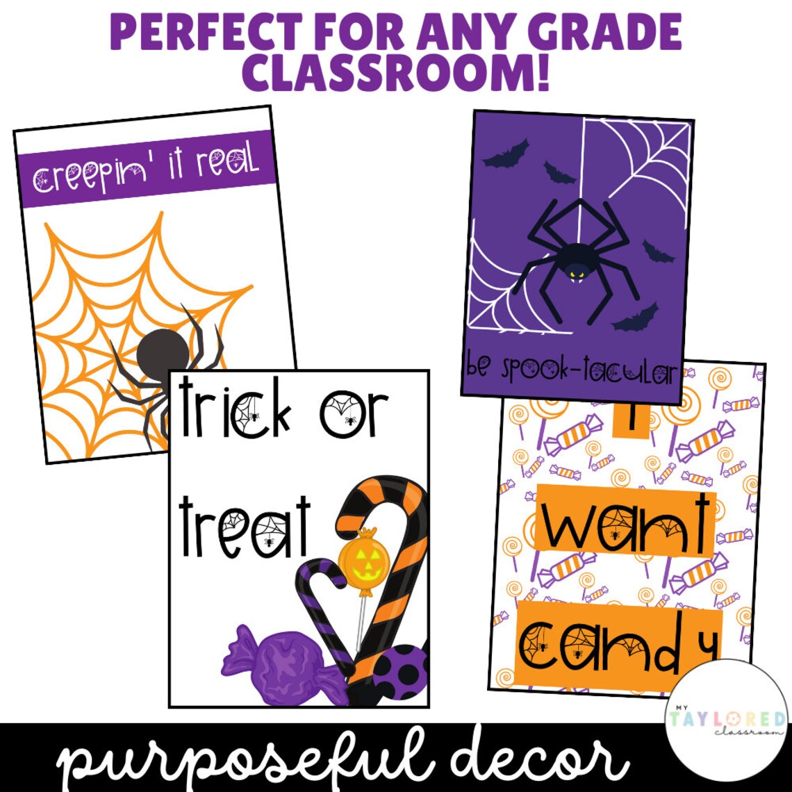 Happy Halloween Classroom Posters | Halloween Classroom Decor ...
