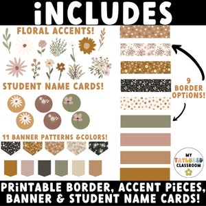 Spring Vintage Floral Bulletin Board Kit | Spring Bulletin Board ...