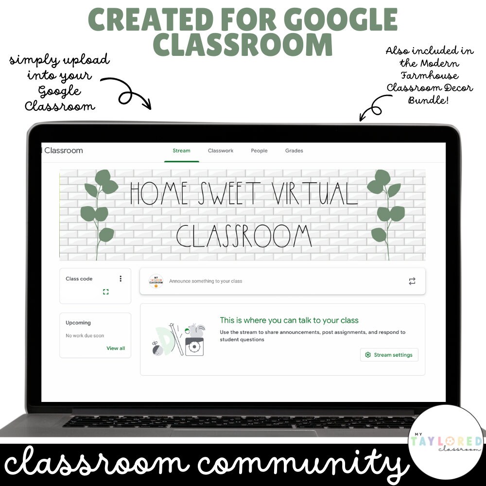 Modern Farmhouse Google Classroom Headers | Farmhouse Classroom Decor ...