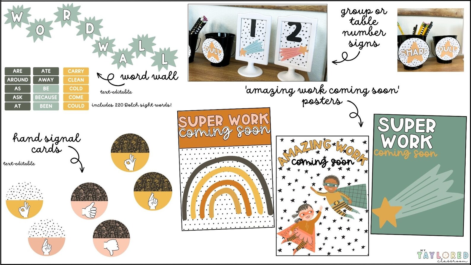 Superhero Black and White Classroom Decor | EDITABLE | Superhero ...