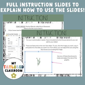 Modern Farmhouse Google Slides Templates | EDITABLE | Farmhouse ...