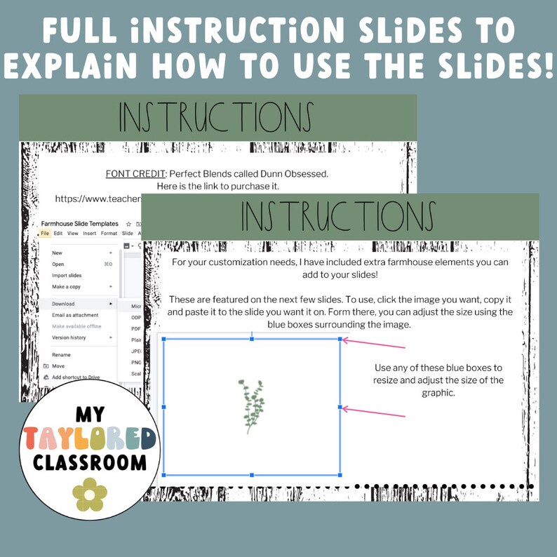 Modern Farmhouse Google Slides Templates | EDITABLE | Farmhouse ...