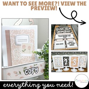 Vintage Floral Classroom Decor | EDITABLE | Vintage Classroom Decor - Etsy