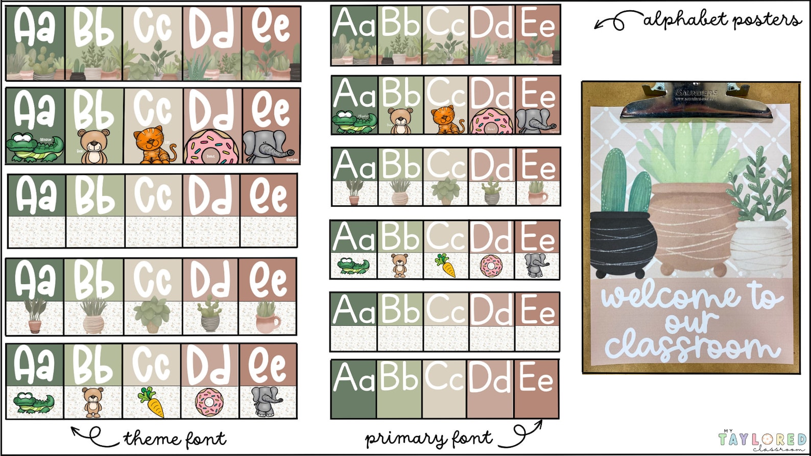 Plant Boho Neutral Classroom Decor Bundle Plant Classroom Decor Bundle ...