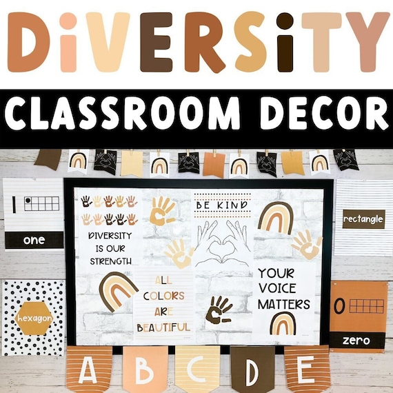 Diversity Classroom Decor Pack Diversity Decor - Etsy