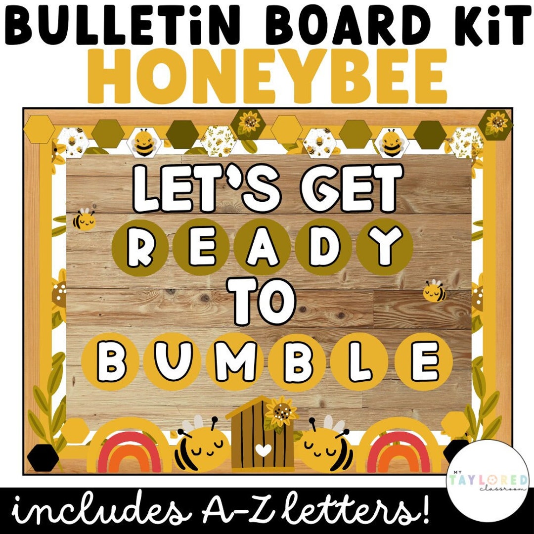 Honeybee Classroom Bulletin Board Kit | EDITABLE | Bee-themed Classroom ...