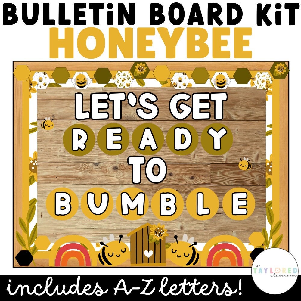Honeybee Classroom Bulletin Board Kit EDITABLE Bee-themed Classroom ...