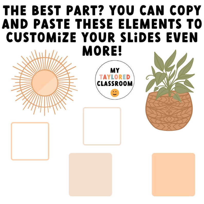Modern Boho Google Slides Templates - Etsy