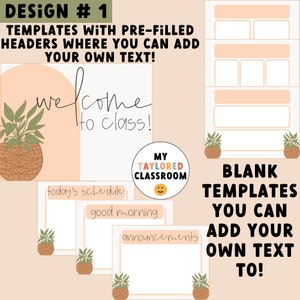Modern Boho Google Slides Templates - Etsy
