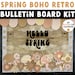 Spring Boho Retro Bulletin Board - Etsy